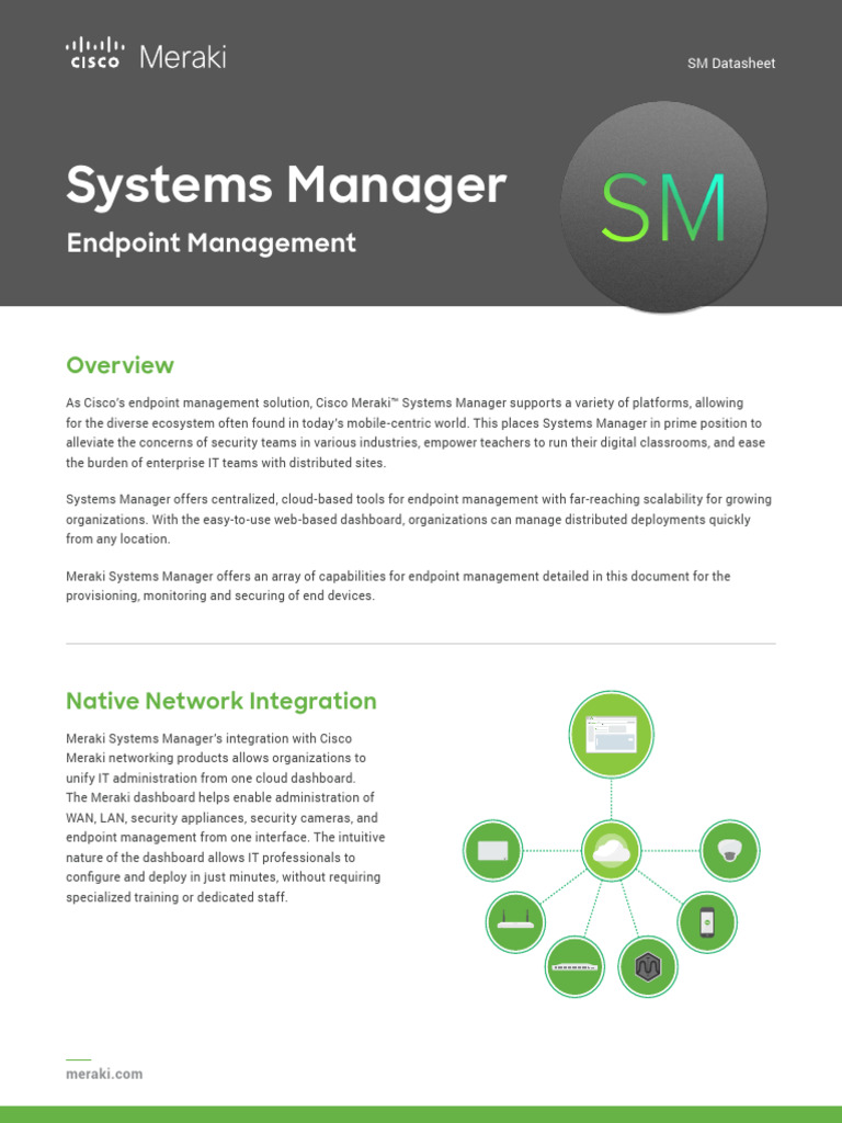 Meraki Datasheet Sm-En | PDF
