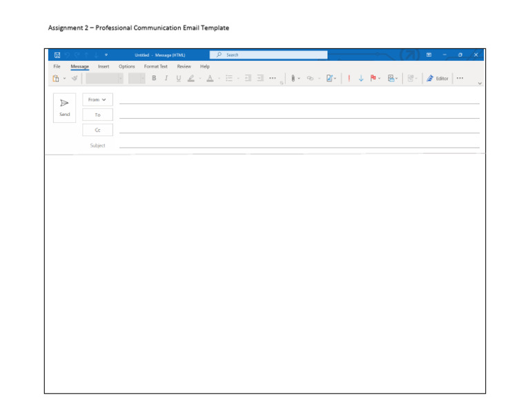 Email Template-Professional Communication-Assignment 2-Use For ...