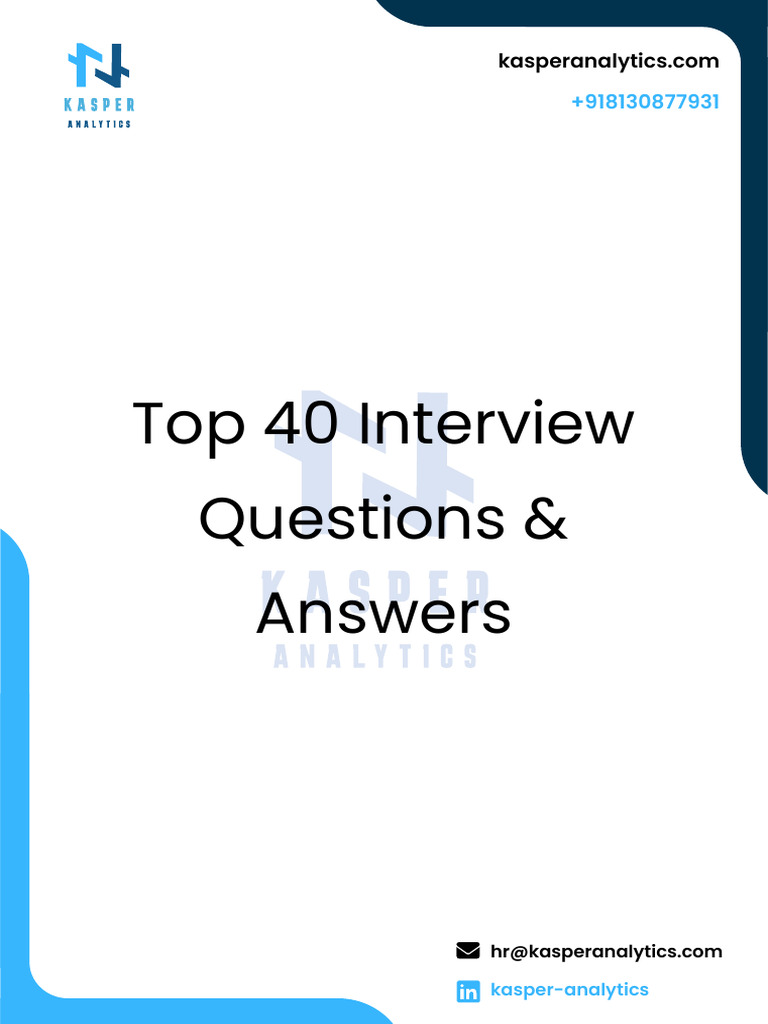 QA Interview Questions | PDF