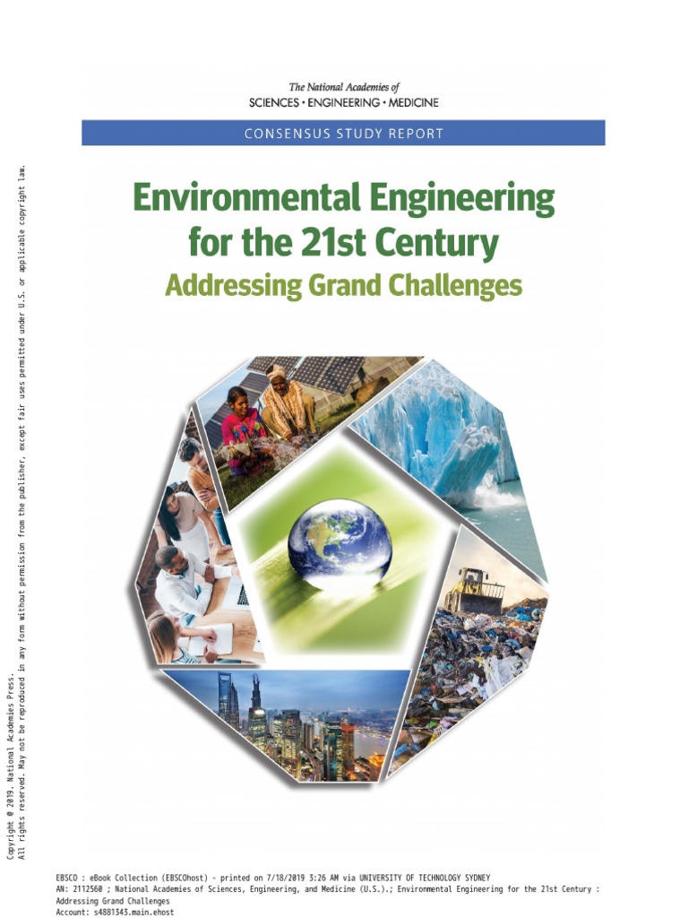 Textbook - Environmental Engineering For The 21st Century | PDF