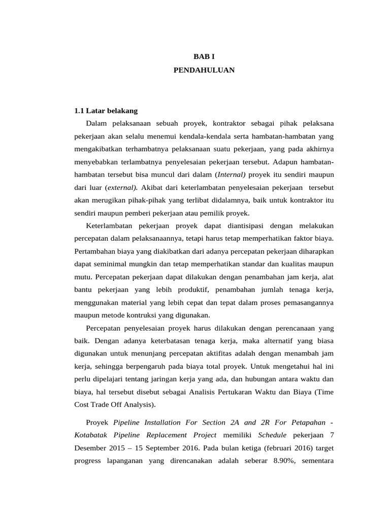 Proposal Bab I, II, III Dan IV | PDF