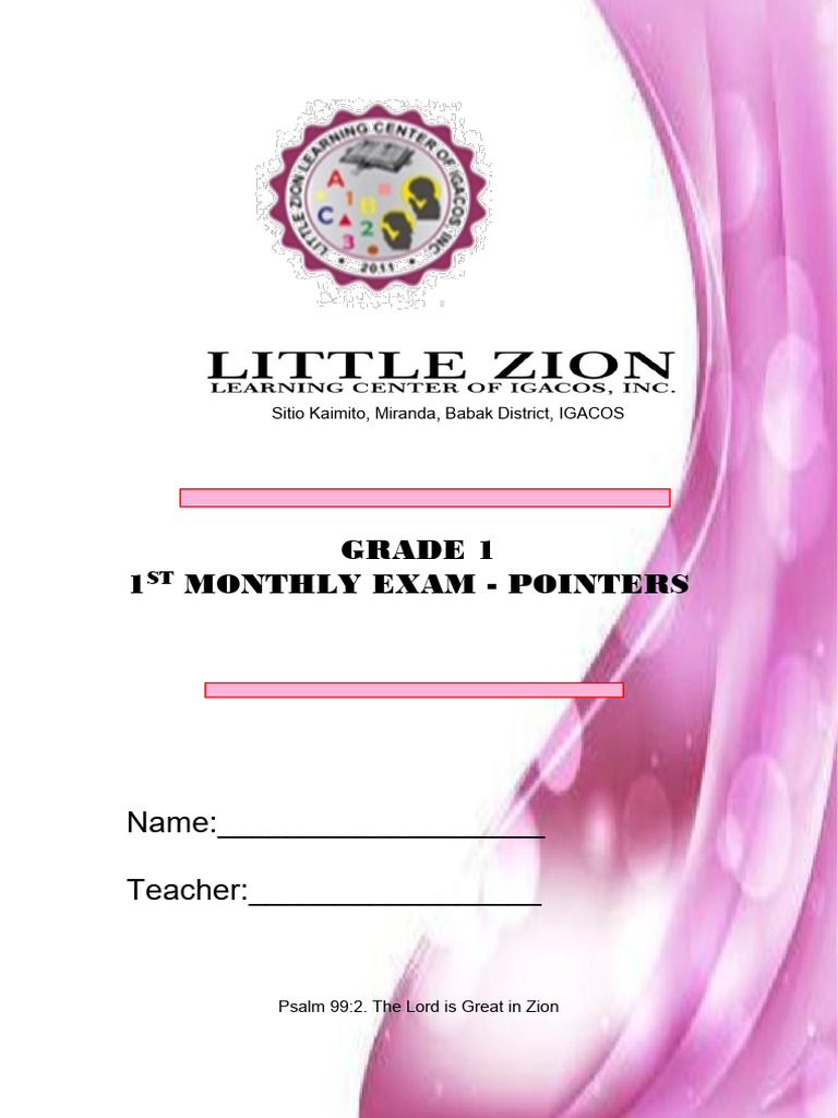 Grade 1 - Reading Comprehension Pointers | PDF