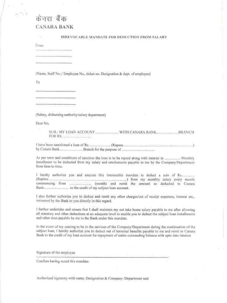 CANRA-LONE-FORM 1 | PDF