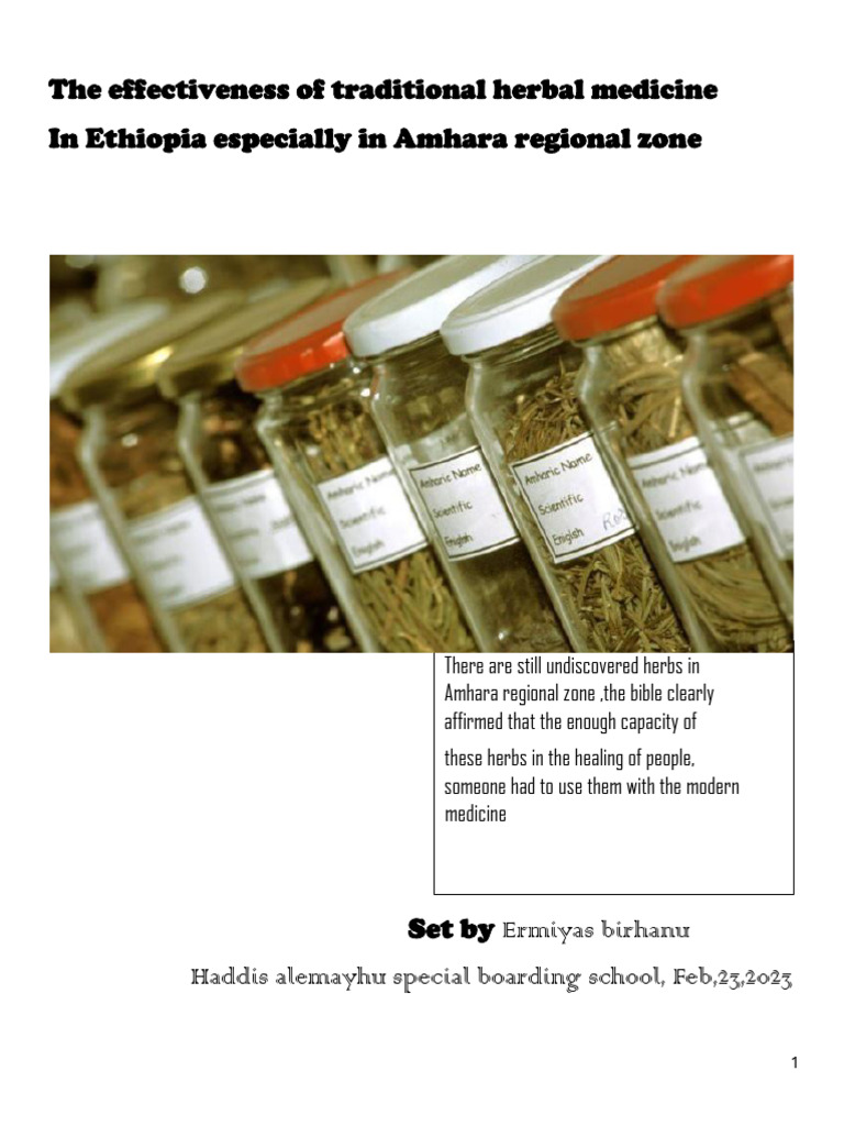 Effectiveness of Traditional Herbal Medicine1 | PDF