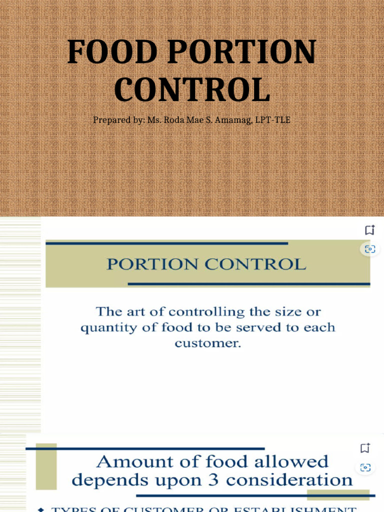 QUANTITY COOKERY Lesson 5 | PDF