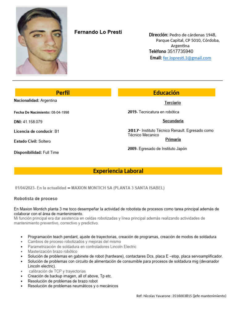 Cv Fernando 2024 | PDF