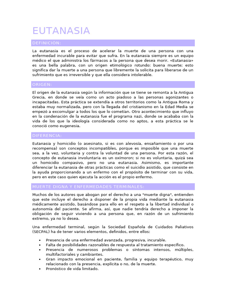 Eutanasia | PDF