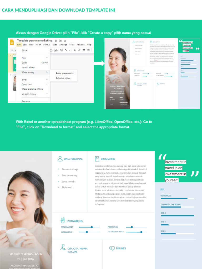 Template Persona Marketing | PDF
