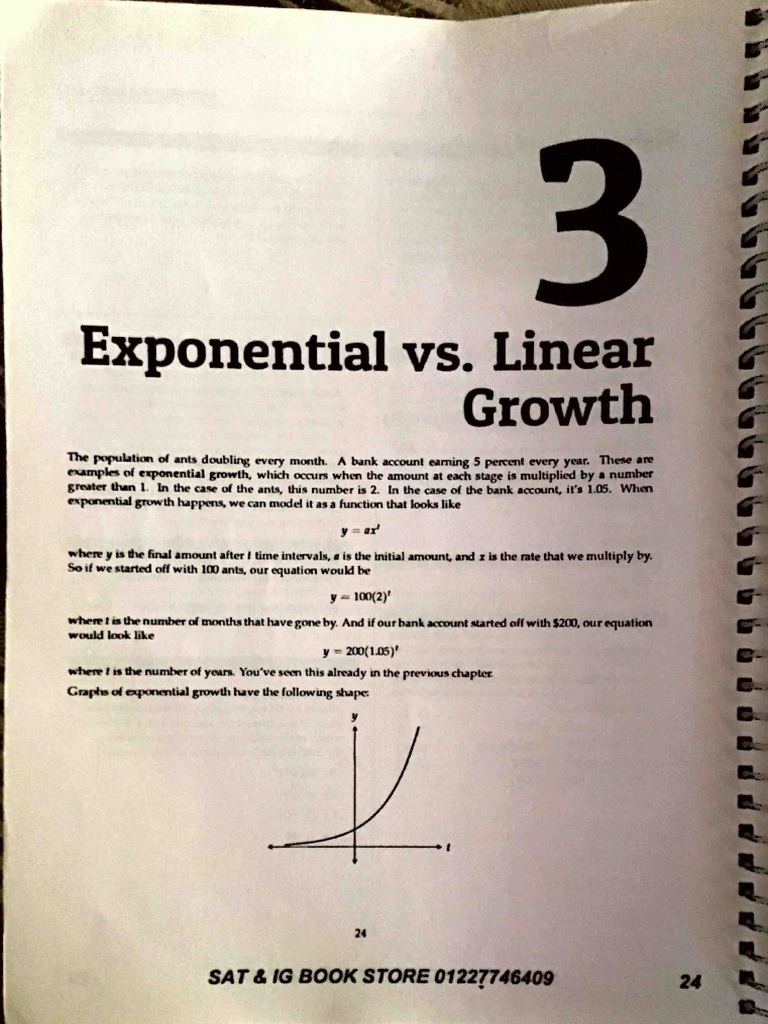 Exponential Growth Vs Linear Growth | PDF