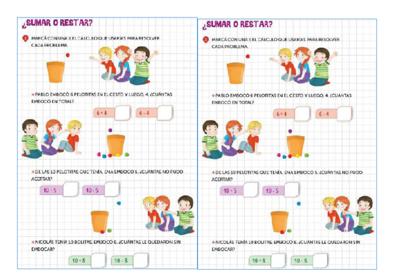1°b Sumar o Restar | PDF