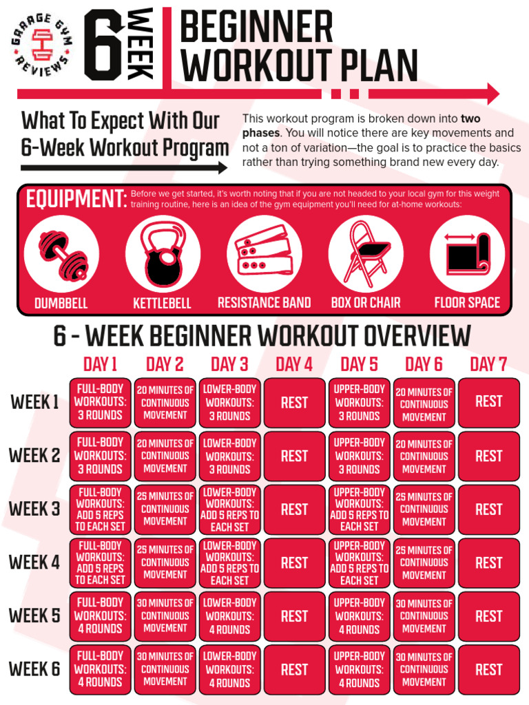 GGR 6 Week Workout Plan | PDF