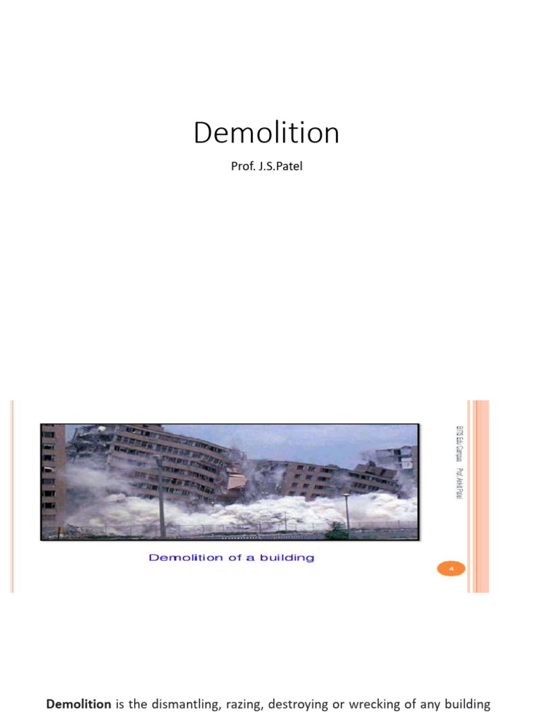 Demolition | PDF