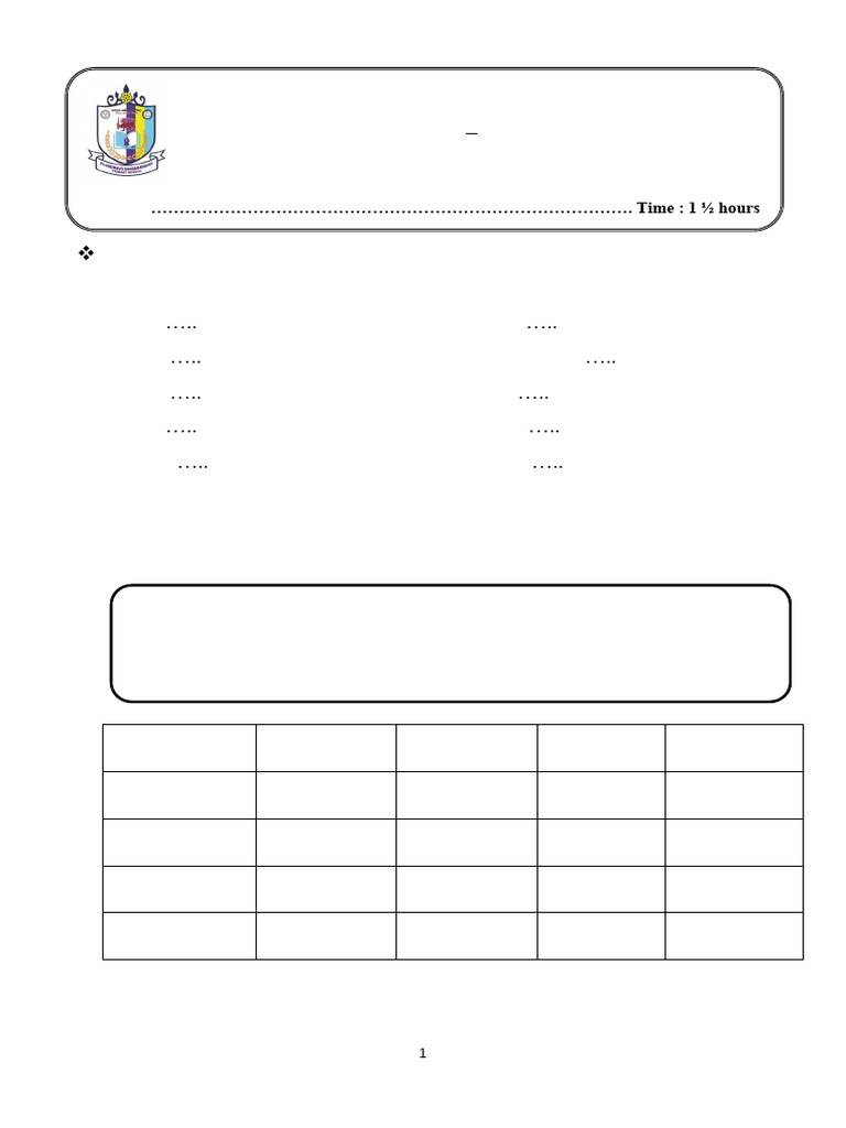 English - Grade 4 - Second Term Test 2024 - PL - Sirimavo Bandaranayake ...