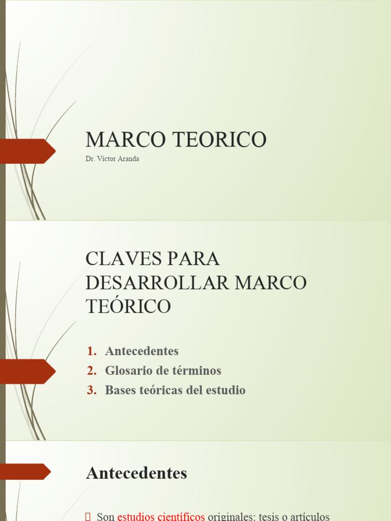 MARCO TEORICO | PDF