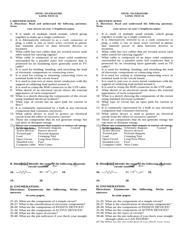 LONG TEST 2-3rd | PDF