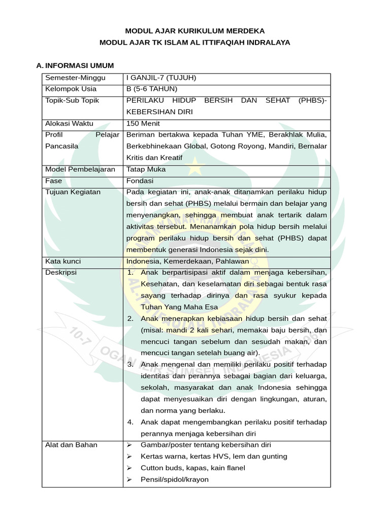 Modul Ajar Minggu Ke 7 | PDF