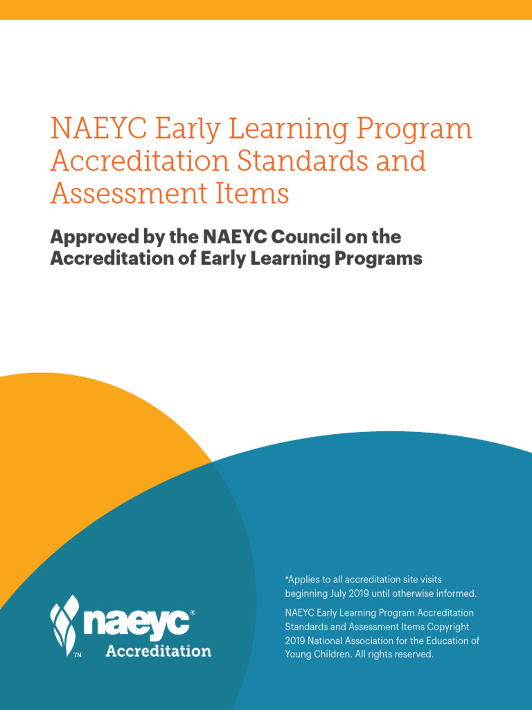 NAEYC Early Learning Program Accreditation Standards and Assessment Items | PDF