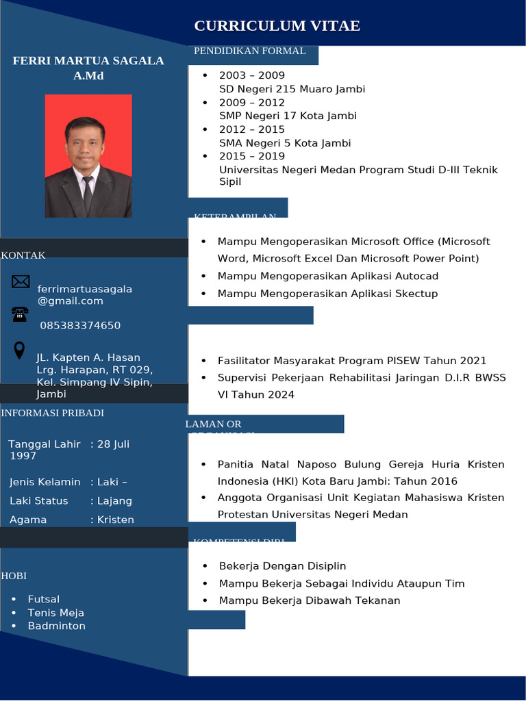 CV Sanitasi LPK | PDF