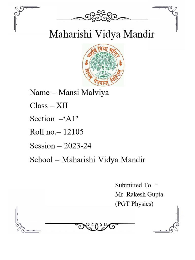 Front Page Phy | PDF