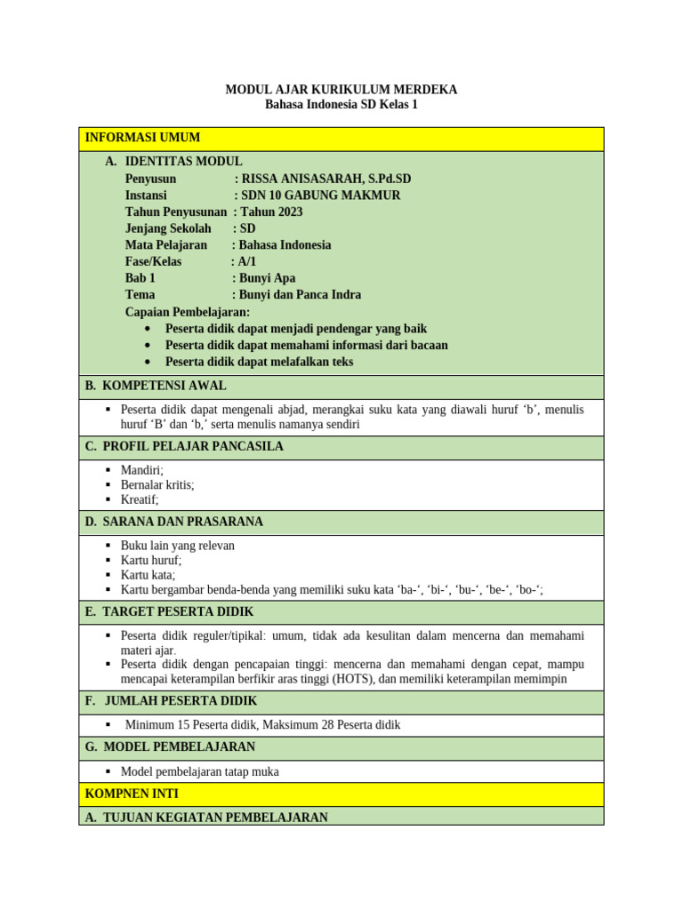 Modul Kumer 1 | PDF
