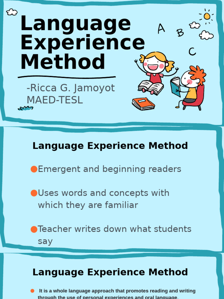 Language Experience Method | PDF