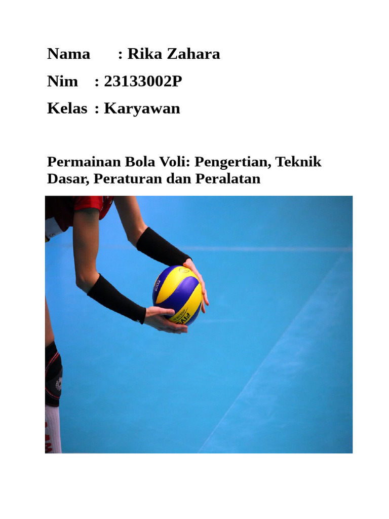 Permainan Bola Voli | PDF