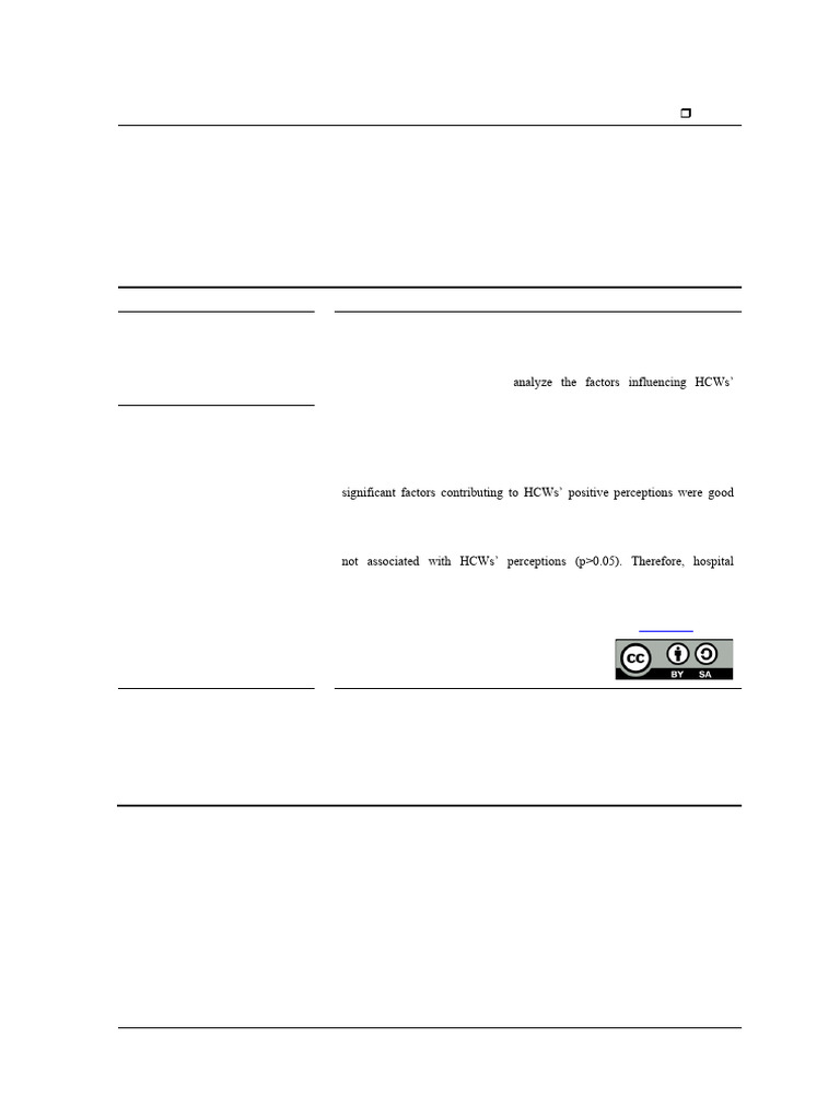 Factors Affecting HCWs' Perceptions of CEmONC | PDF | Survey ...
