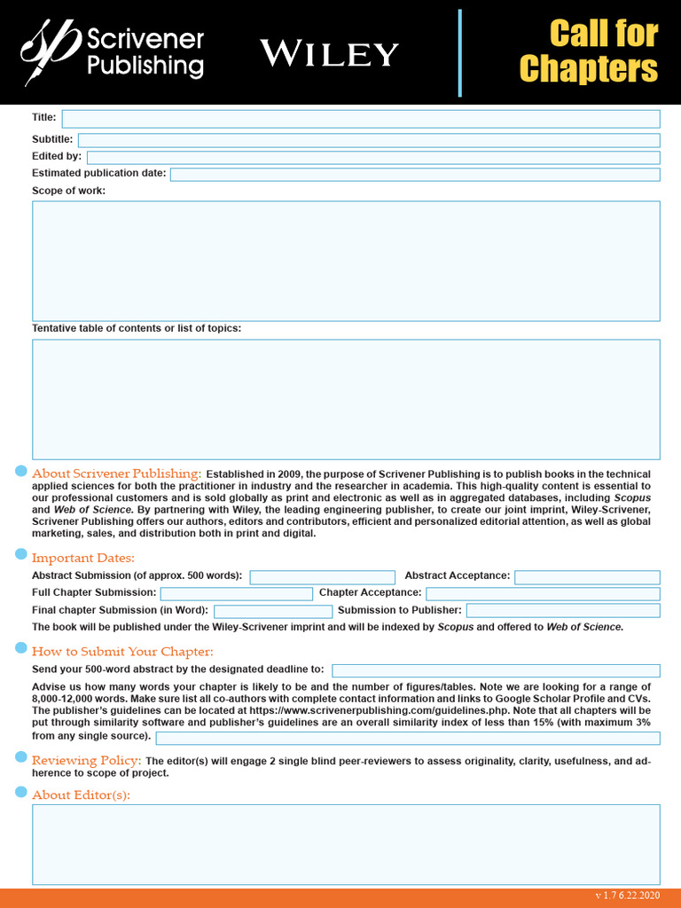 Call for Chapters | PDF