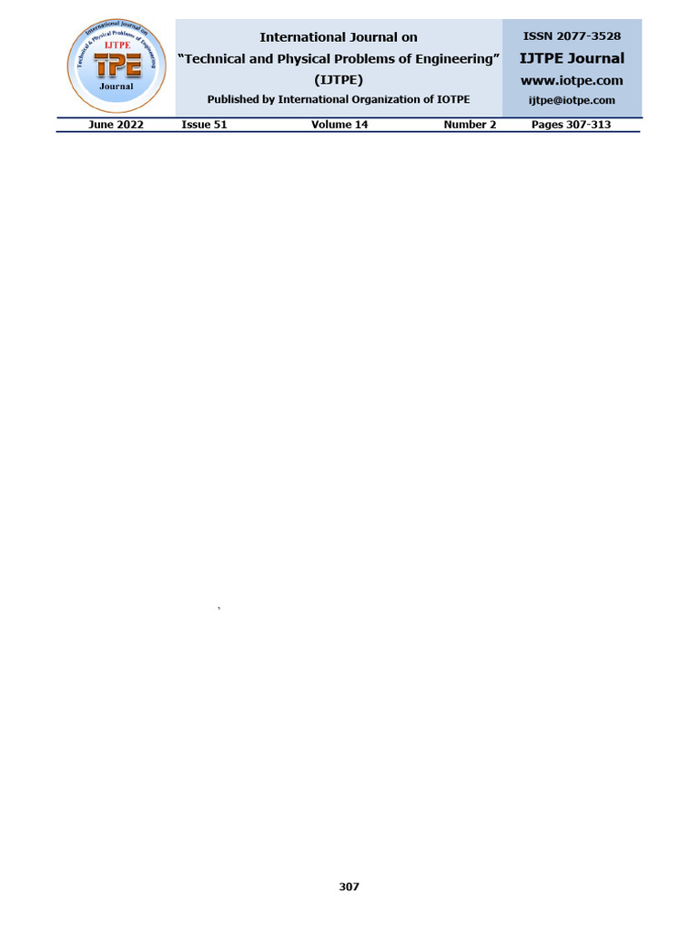 38 IJTPE Issue51 Vol14 No2 Jun2022 pp307 313 | PDF