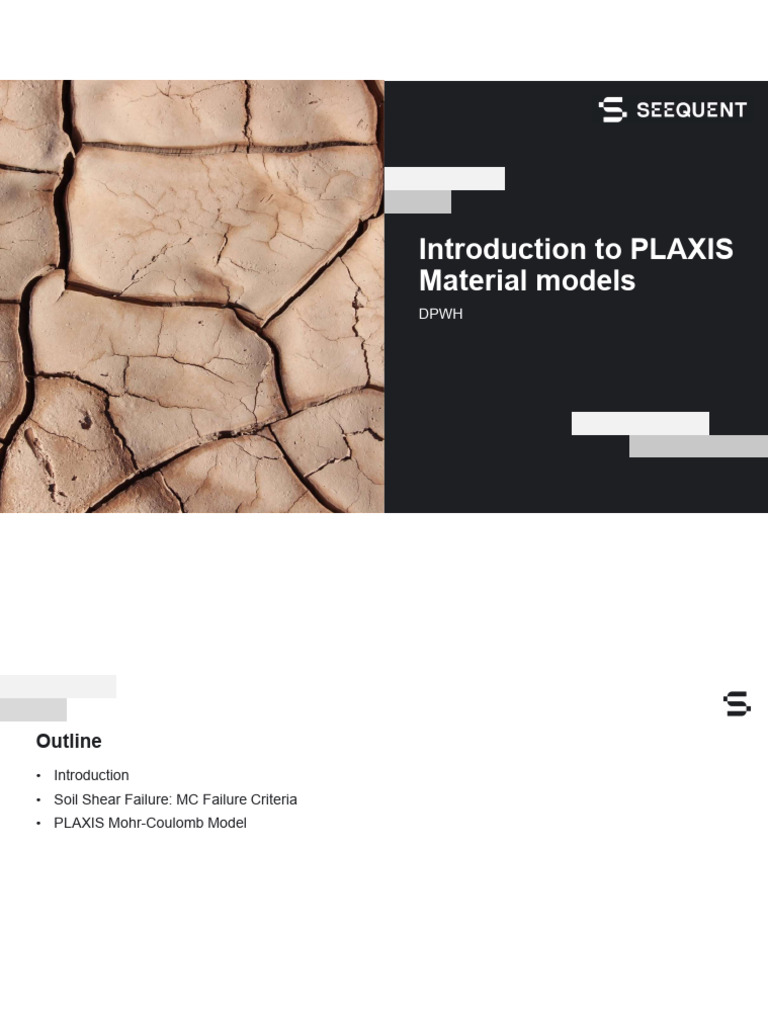 Day 2-1 Introduction To PLAXIS Material Models | PDF
