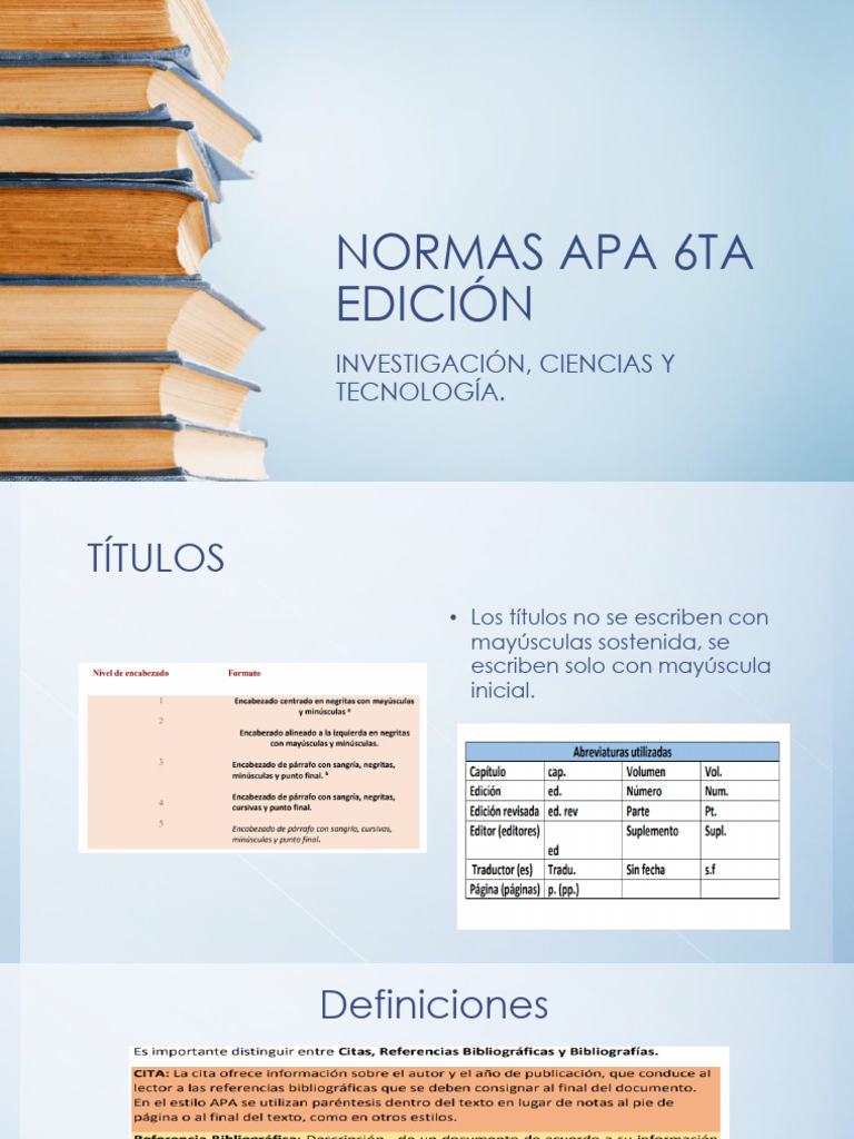 NORMAS APA 6TA EDICIÓN | PDF