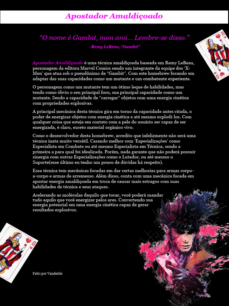 O Nome e Gambit | PDF