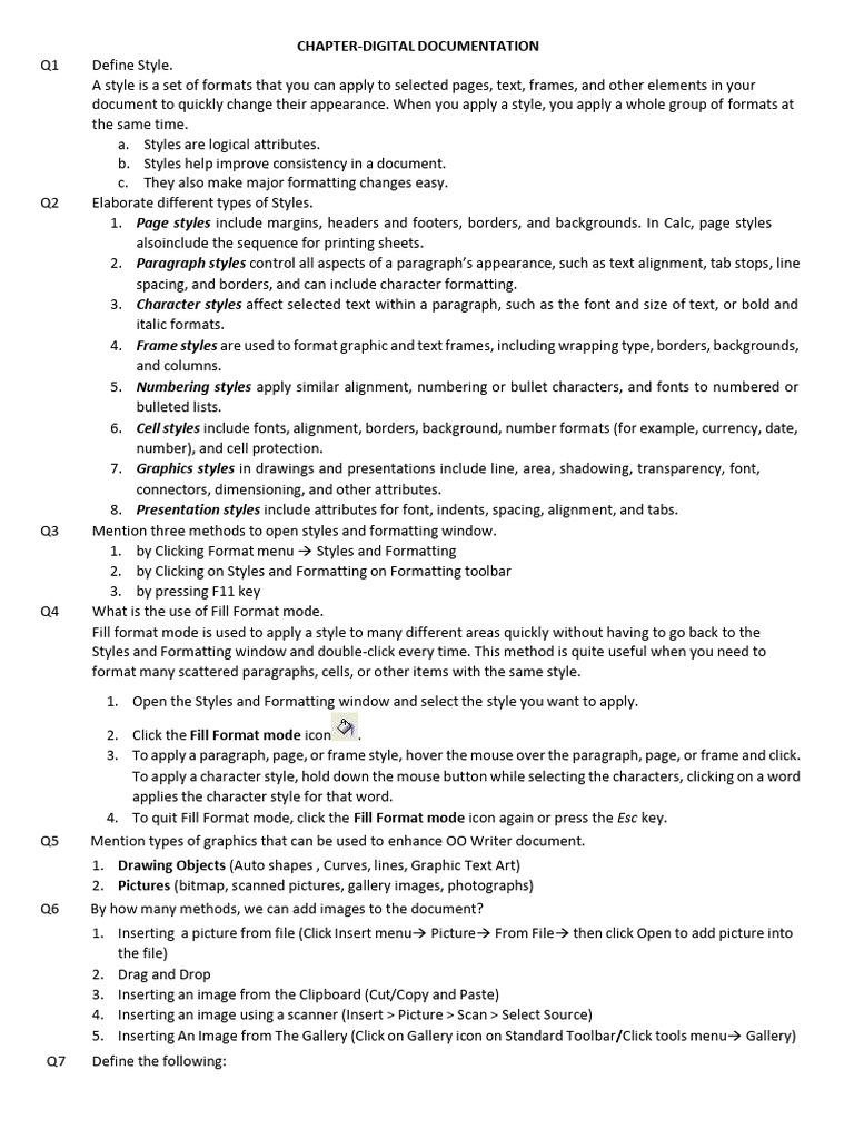 Class 10 Digital Documentation | PDF