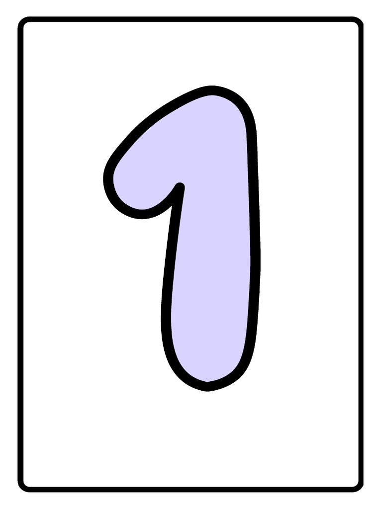 Simple Pastel Number Cards 1 - 30 | PDF
