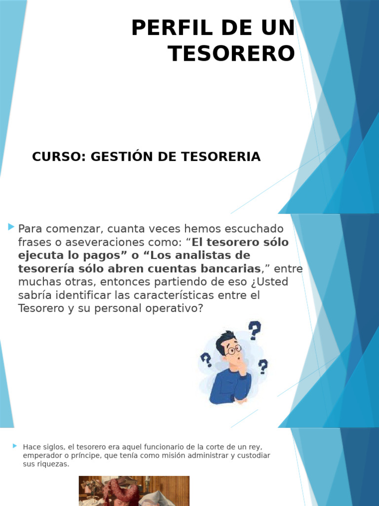 Tema 2 PERFIL DE UN TESORERO | PDF