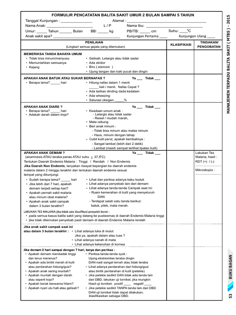 Form Mtbs Tahun 2015 | PDF