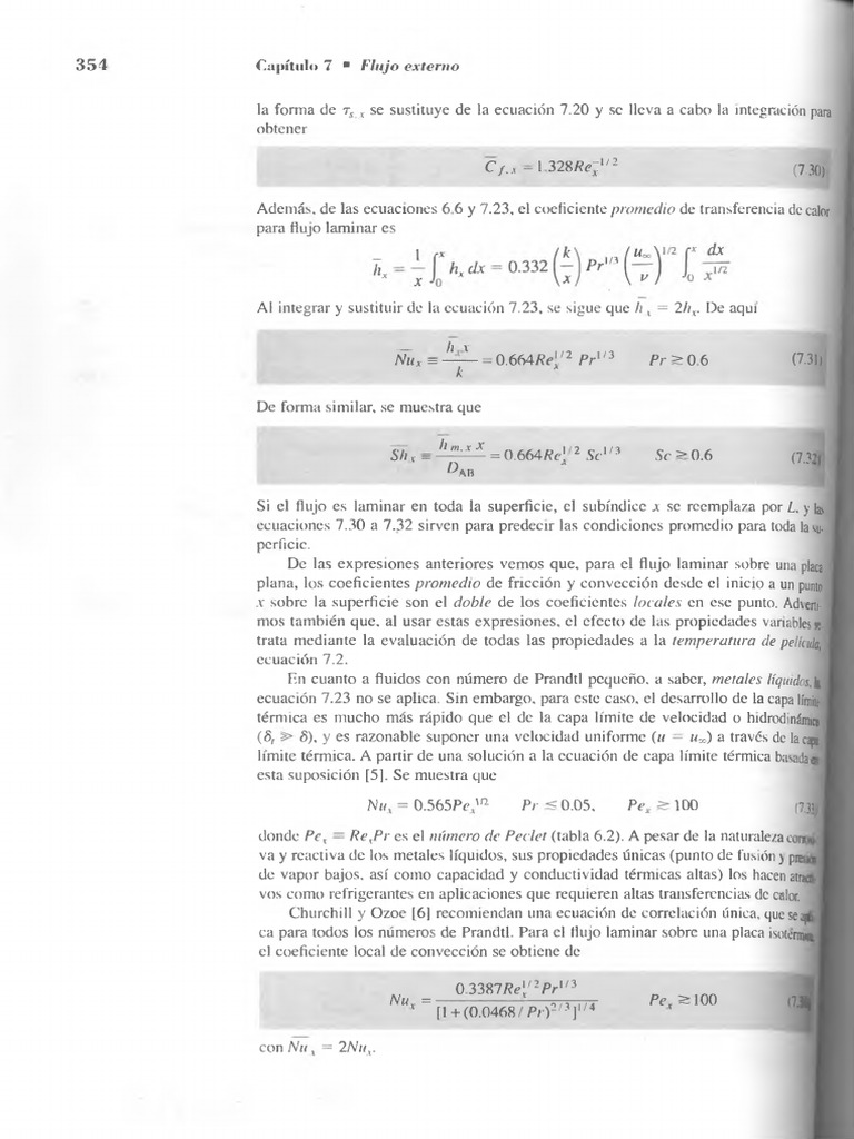 Flujo Externo Incropera Pag 372 403 | PDF