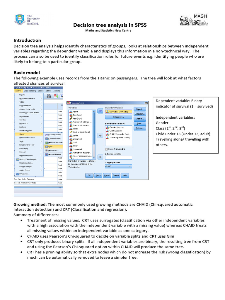 82 Decision Tree Analysis | PDF | Statistical Classification | Dependent And Independent Variables