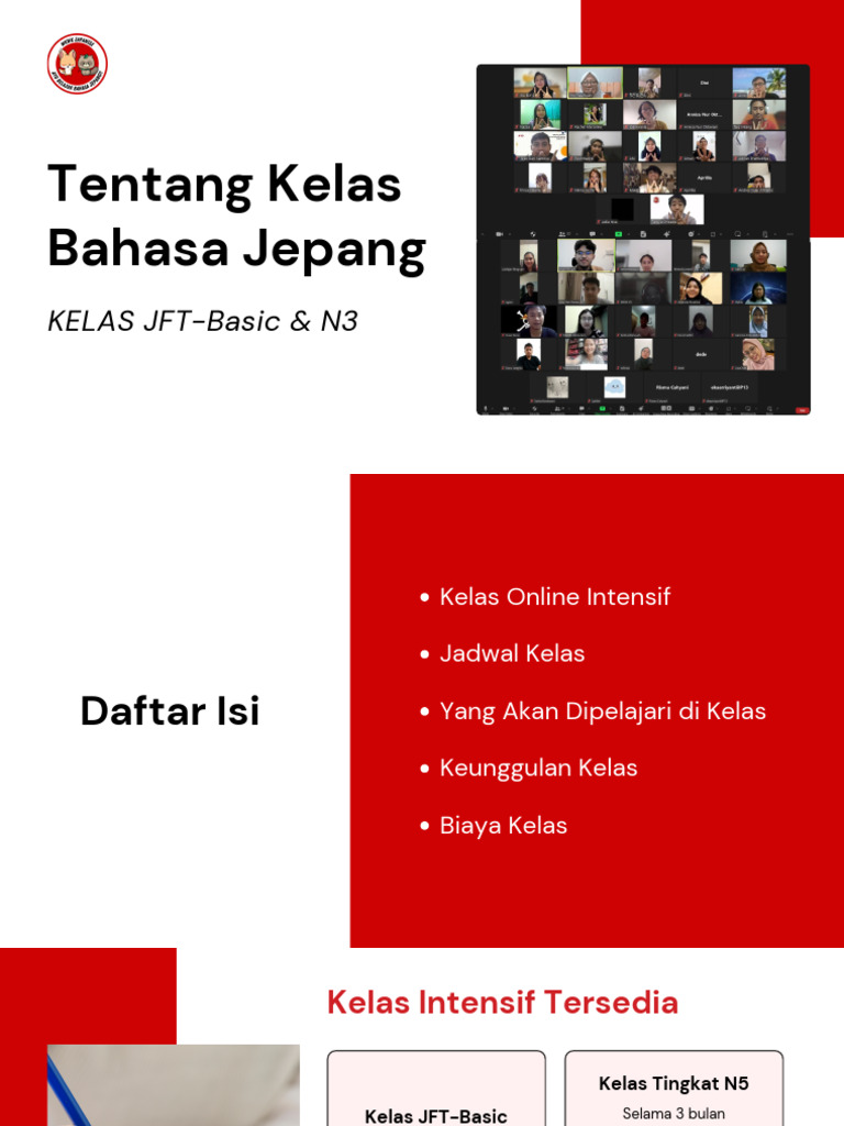 Penjelasan Kelas JFT-Basic + N3 | PDF