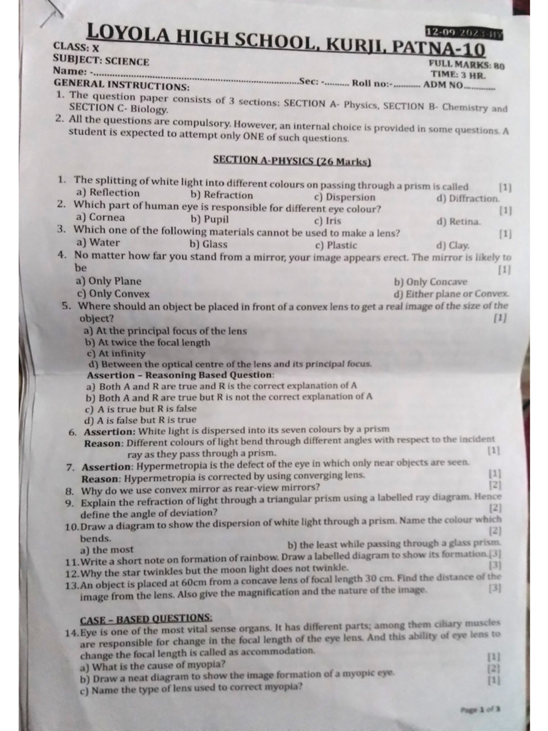 Science Pyq PDF | PDF