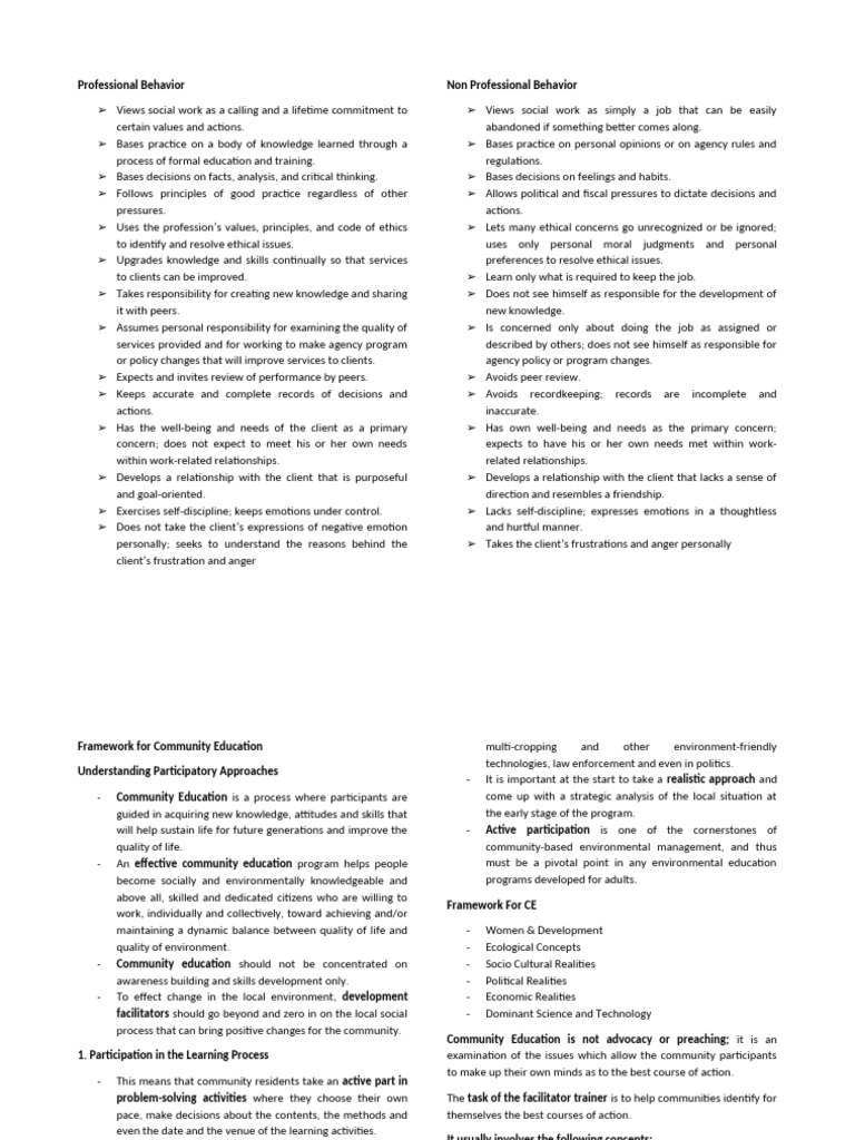 Community Education | PDF