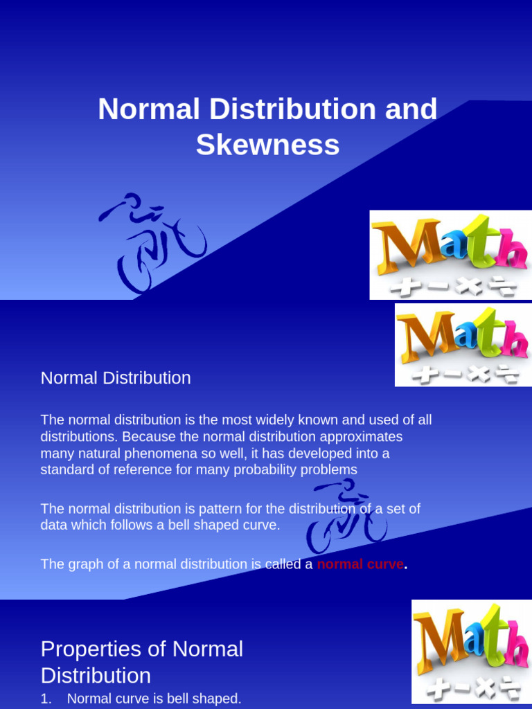 Lesson 4 Normal Distribution and Skewness | PDF