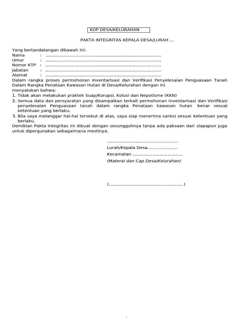 Form PPTPKH by Desa | PDF