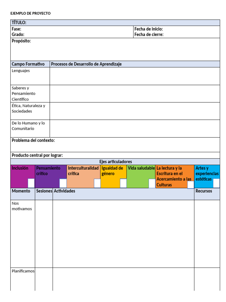 Formato Proyecto | PDF