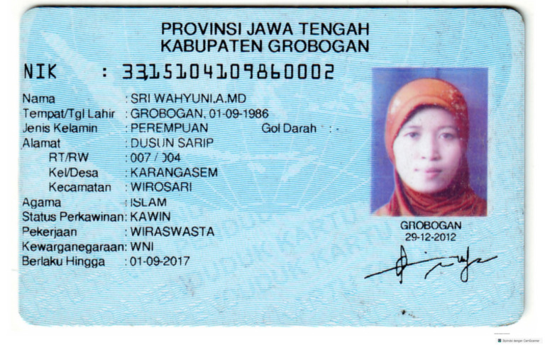 Sri Wahyuni KTP | PDF