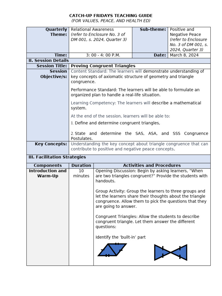 Catch-Up TG Math VIII | PDF
