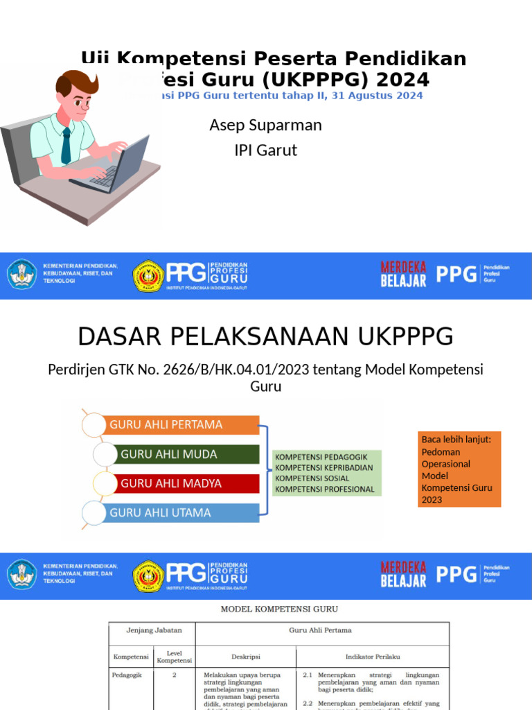Materi UKPPPG_Orientasi PPG Guru tertentu tahap II_rev | PDF