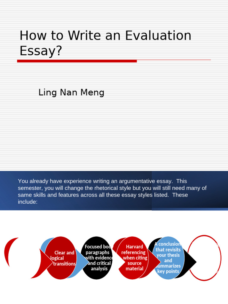 How To Write An Evaluation Essay | PDF