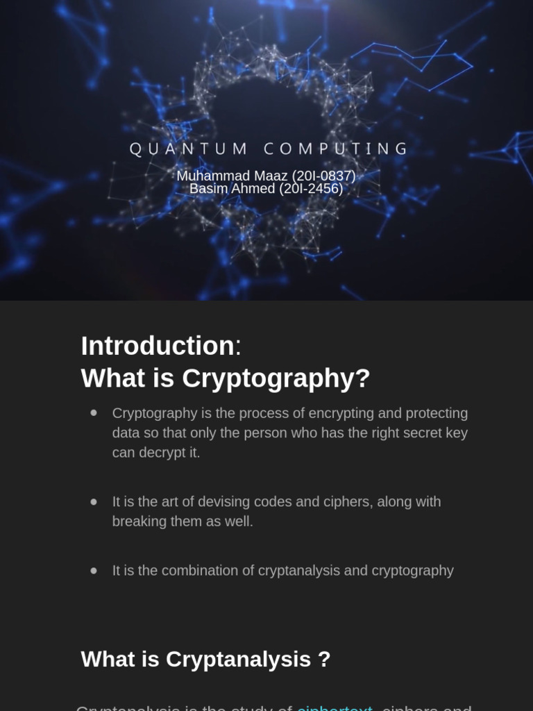 Quantum Cryptography | PDF