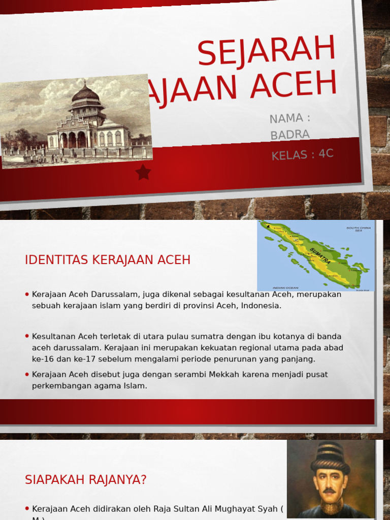 Sejarah Kerajaan Aceh (PR) | PDF